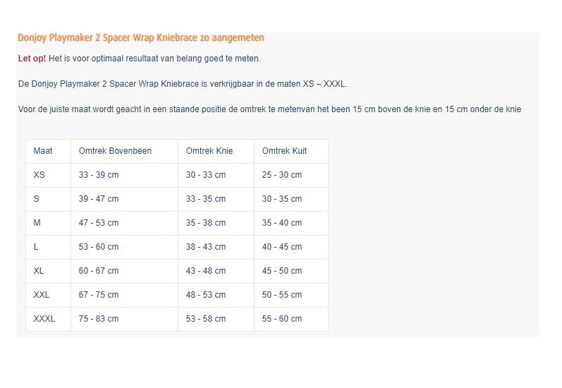 Donjoy Playmaker 2 Spacer Wrap Kniebrace | Mrmarketplace.com